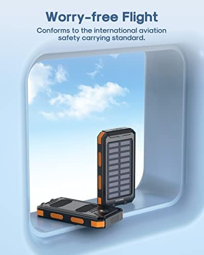 Solar Charger Power Bank Fast Charging - 30000mAh Portable Solar Phone ...